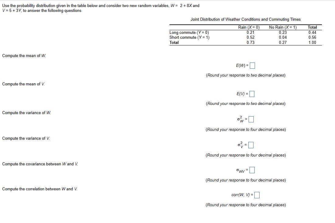 Solved Use the probability distribution given in the table | Chegg.com