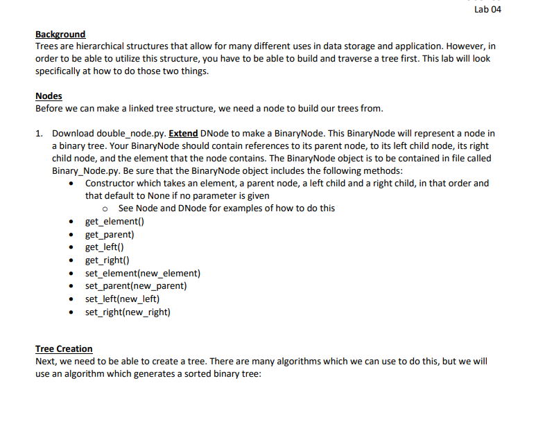 Solved Background Trees are hierarchical structures that | Chegg.com