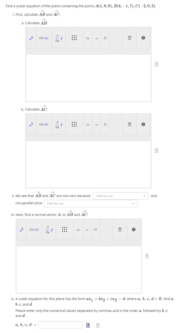 Solved Find a scalar equation of the plane containing the | Chegg.com