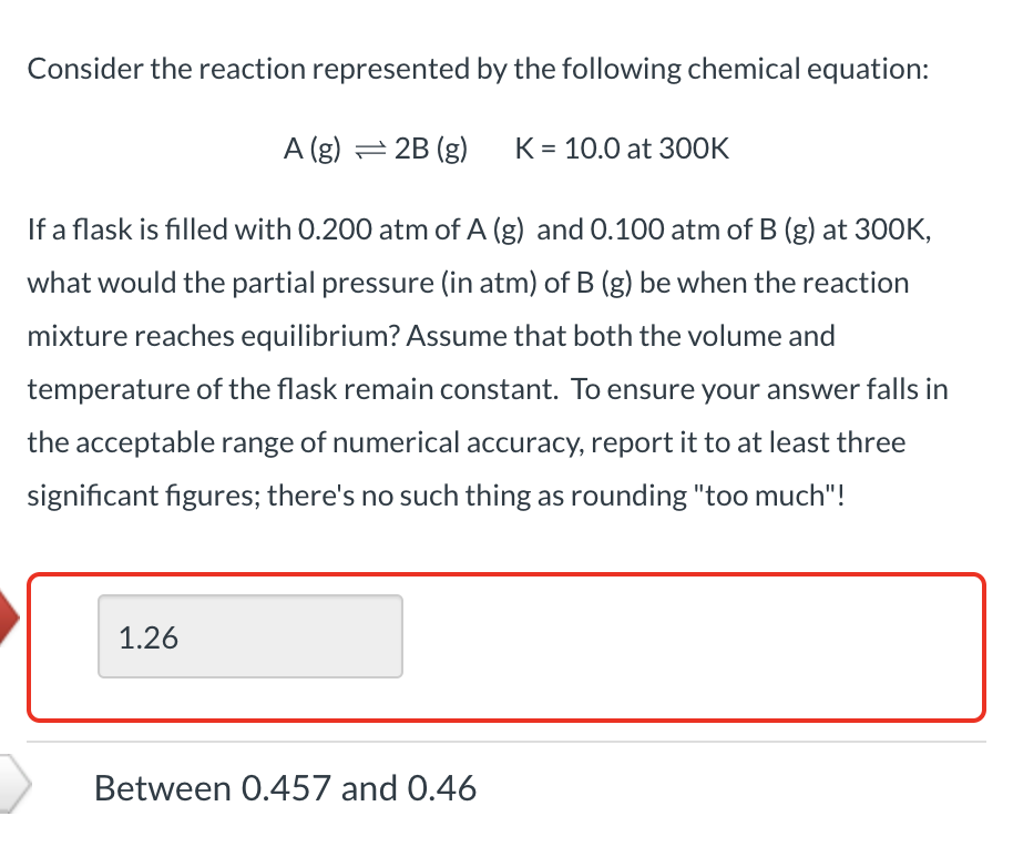 Solved Consider the reaction represented by the following | Chegg.com