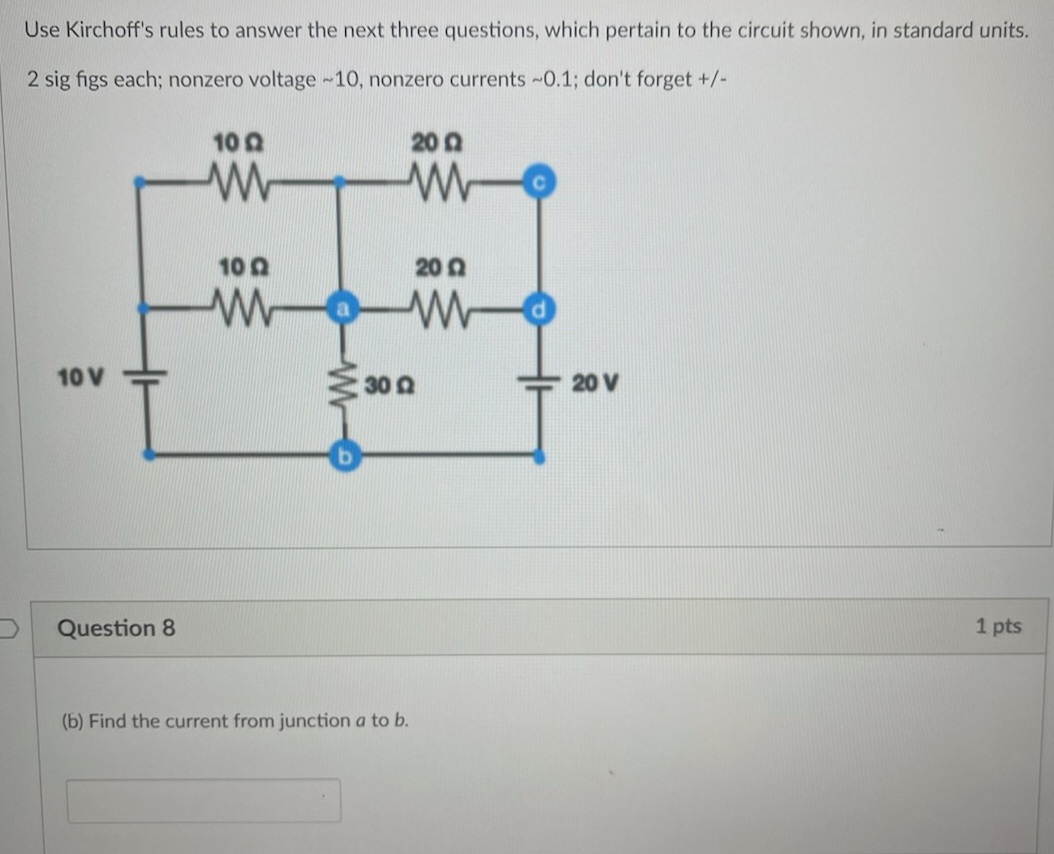 Solved Use Kirchoff's rules to answer the next three | Chegg.com
