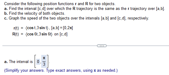 Solved Consider The Following Position Functions R And R For
