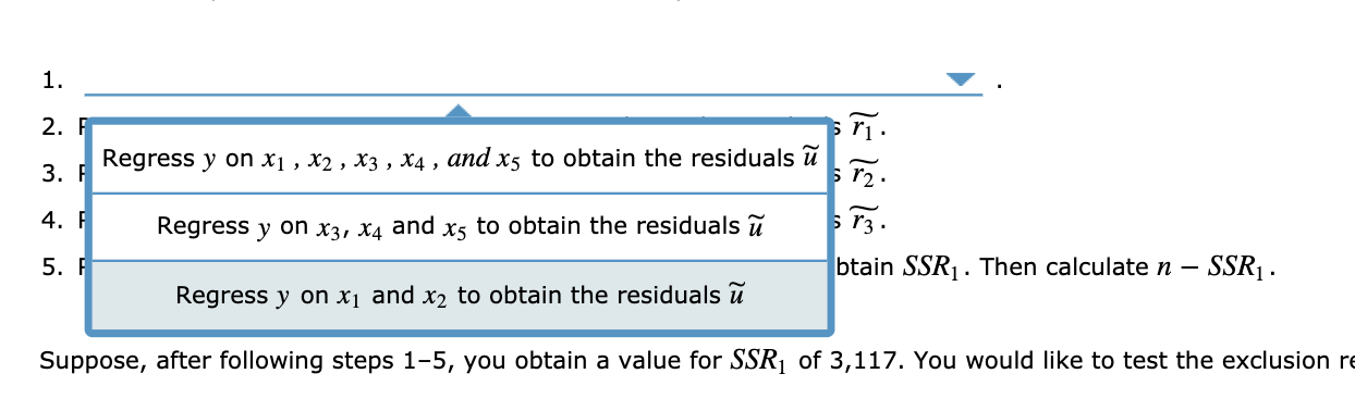 Suppose you are estimating the following multiple | Chegg.com