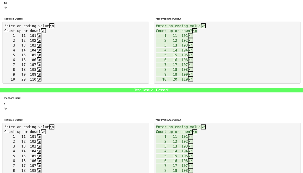 Solved Ask the user for an integer then ask the user if | Chegg.com
