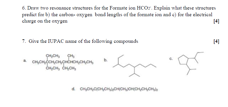 Solved Draw two resonance structures for the Formate ion | Chegg.com