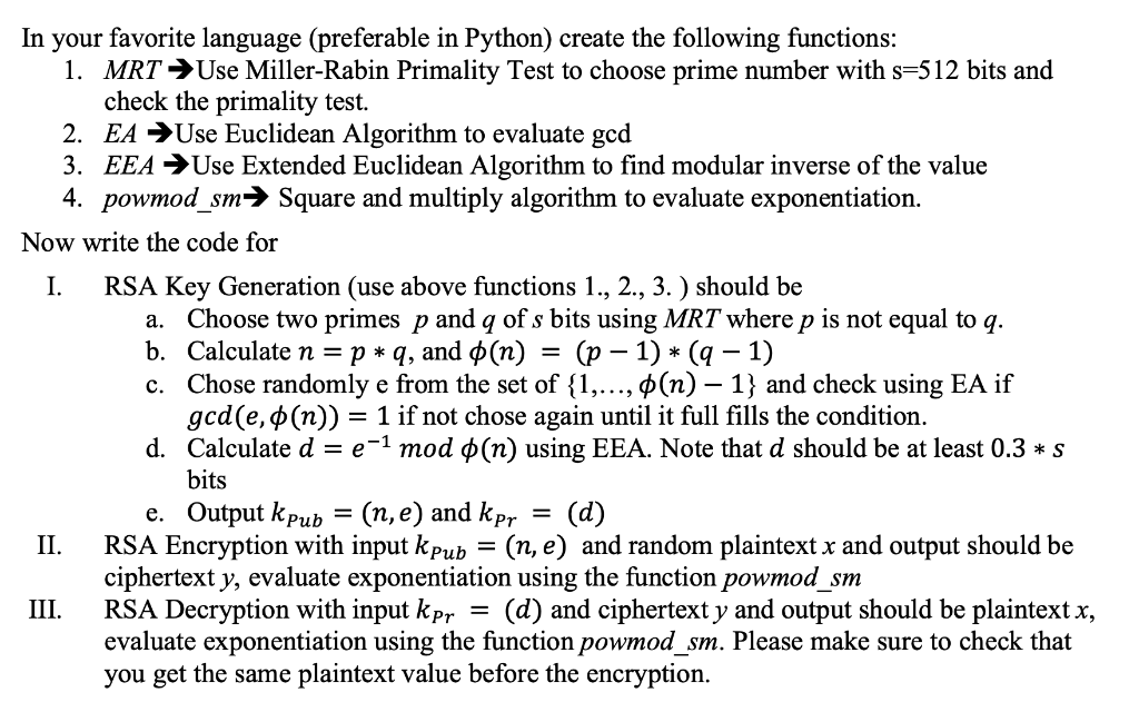 Solved In your favorite language (preferable in Python) | Chegg.com