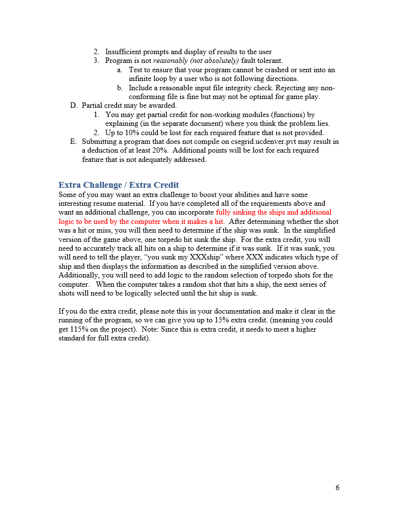 Csci 2312 Object Oriented Programming Final Project