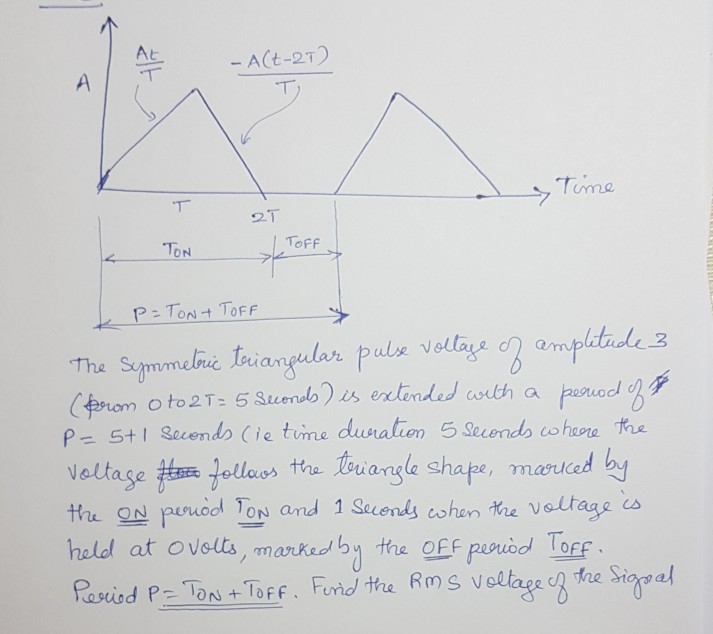 Solved - Alt-2T) Time 2T TON TOFF p=TONTTOFF & The Symmebuie | Chegg.com
