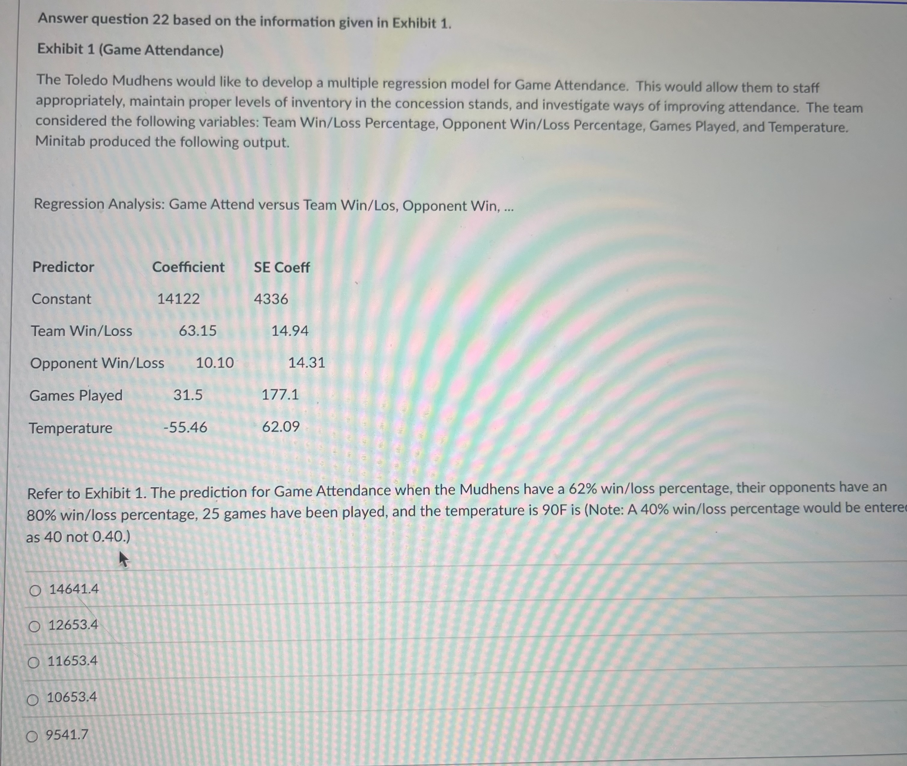 Solved Answer question 22 based on the information given in | Chegg.com