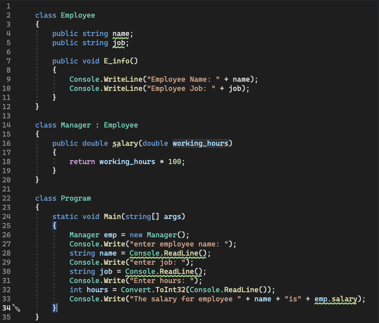 Solved my code is working fine but it doesn't print the | Chegg.com
