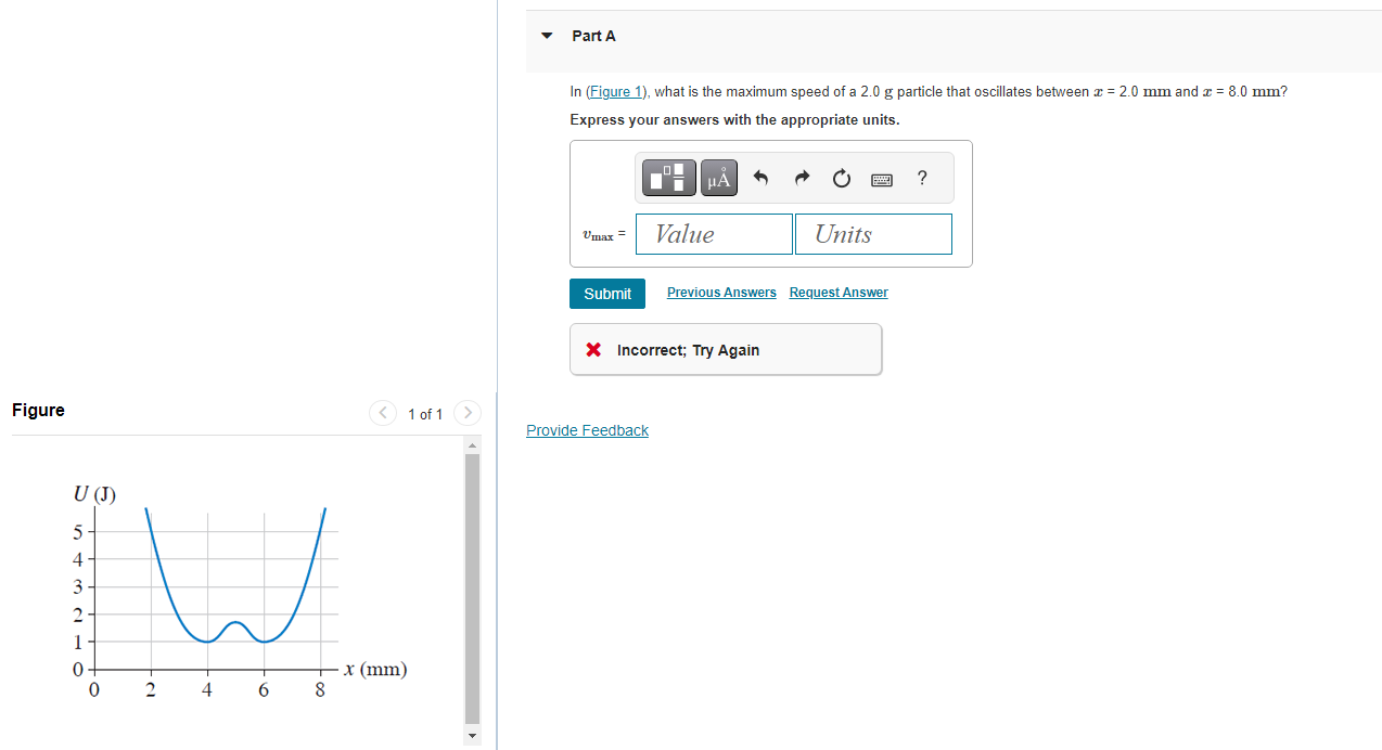 Solved In , what is the maximum speed of a 2.0 g particle | Chegg.com