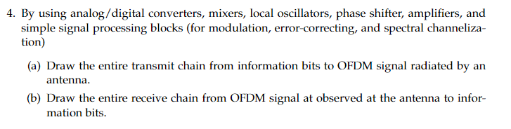 Solved 4. By using analog/digital converters, mixers, local | Chegg.com