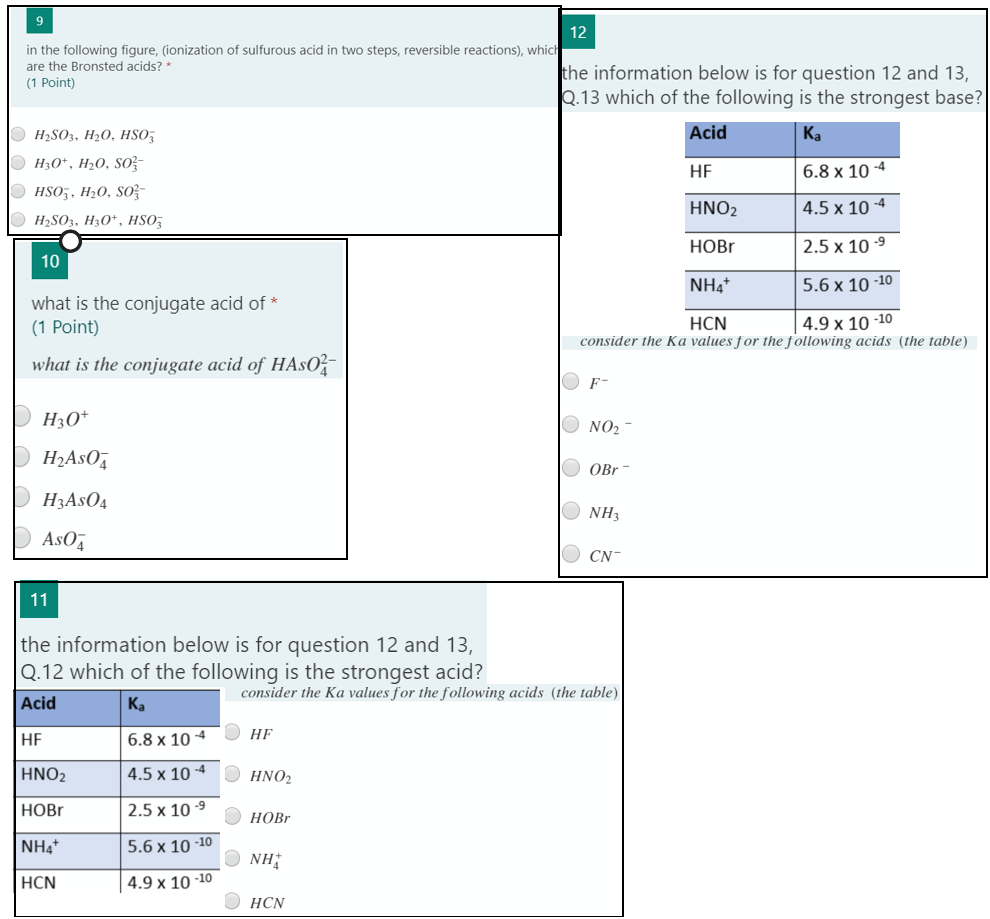 Solved 12 in the following figure, (ionization of sulfurous | Chegg.com