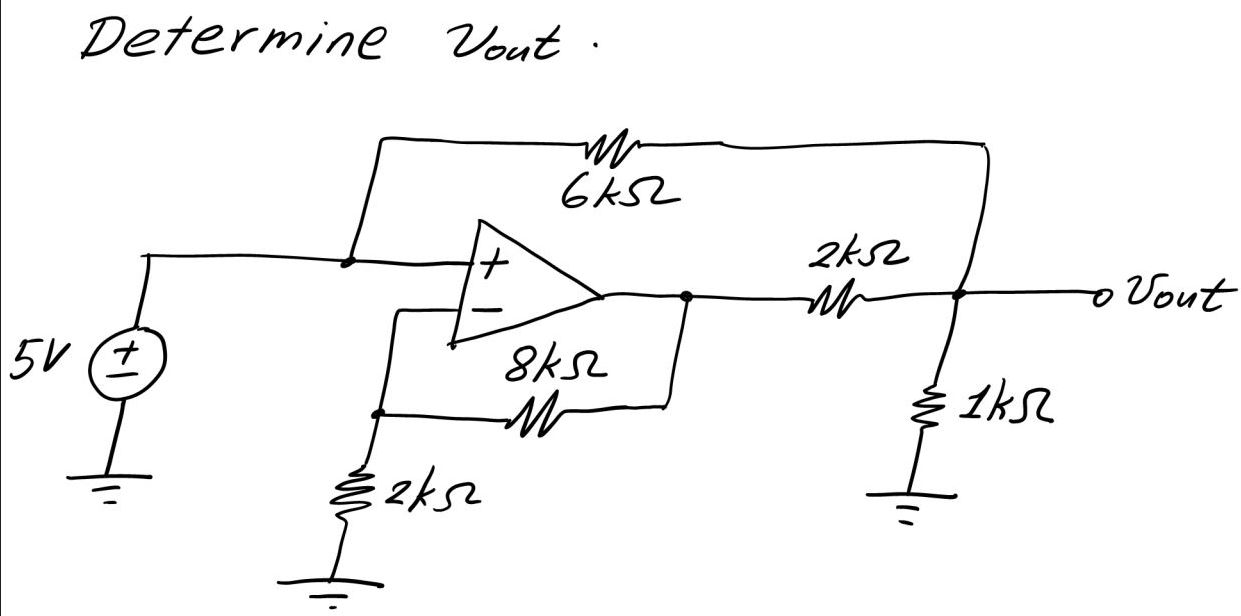 Solved Determine Vout. | Chegg.com