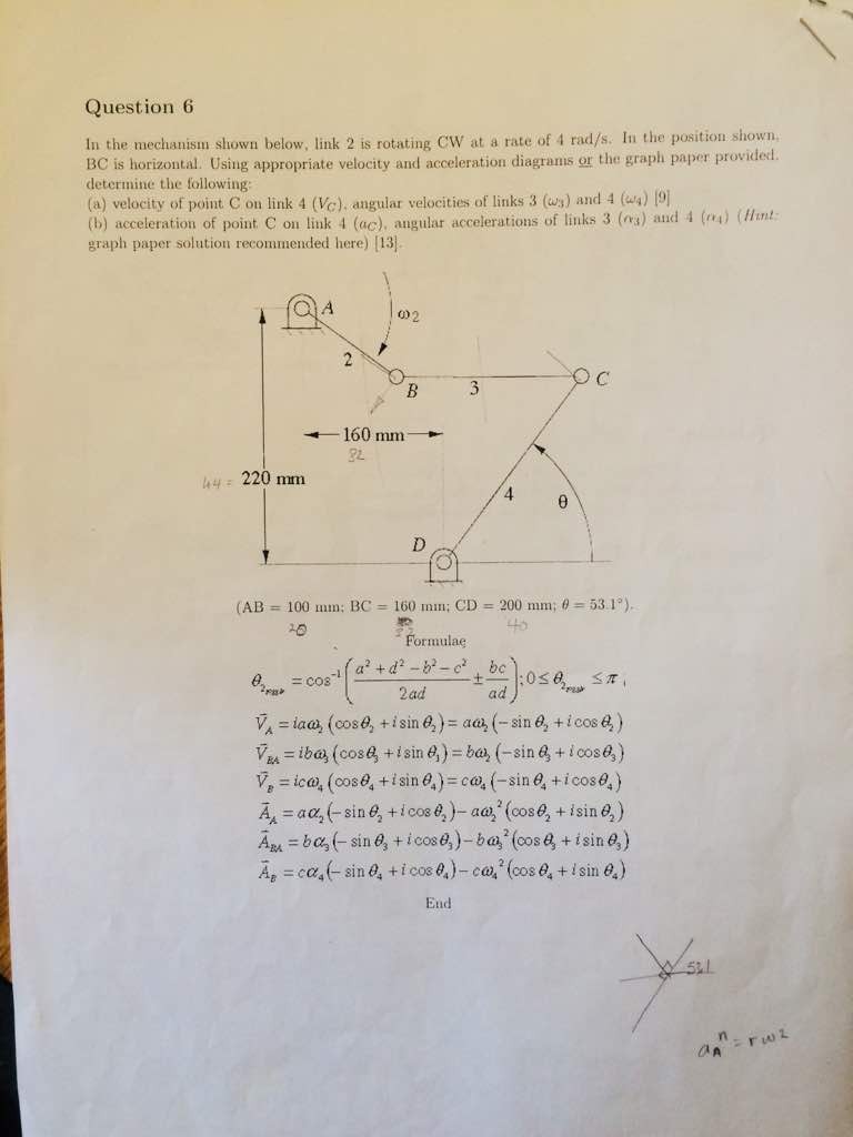 Solved Question6 In the mechanism shown below, link 2 is | Chegg.com