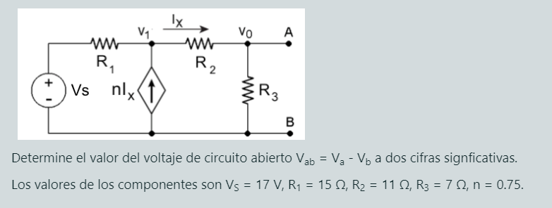 Solved Determine the value of the open circuit voltage Vab = | Chegg.com