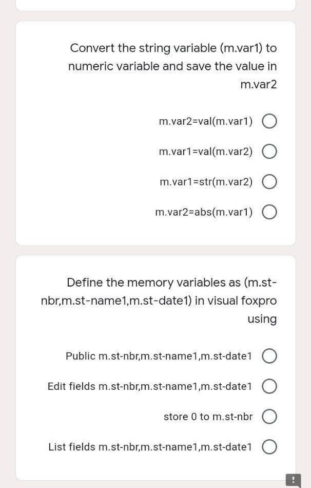 Solved Convert the string variable (m.var1) to numeric | Chegg.com