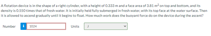 Solved A flotation device is in the shape of a right | Chegg.com