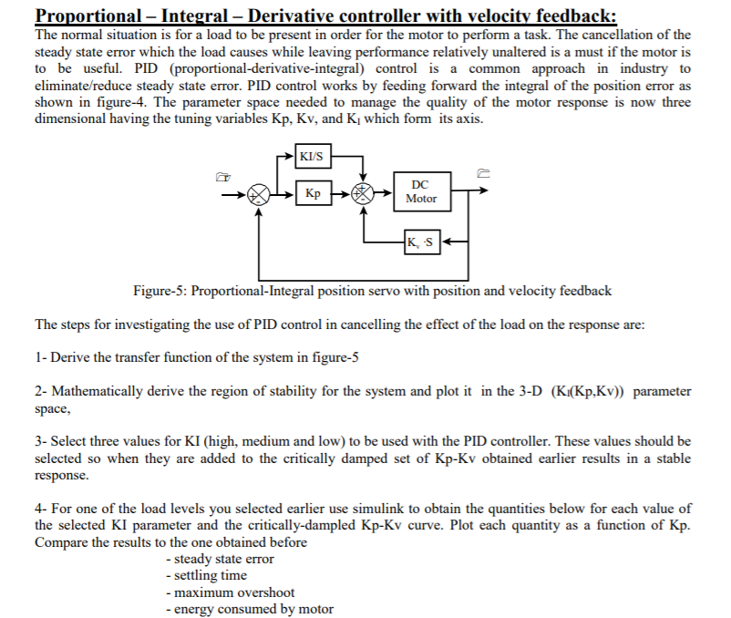 Proportional – Integral - Derivative controller with | Chegg.com