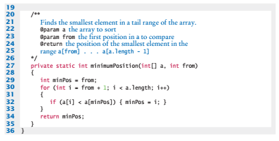 section_1/SelectionSorter.java The sort method of | Chegg.com