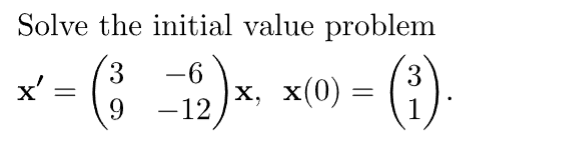 Solved Solve the initial value problem | Chegg.com