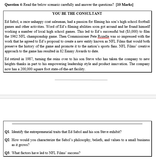 Solved Question 4: Read the below scenario carefully and | Chegg.com