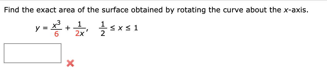 Solved Find the exact area of the surface obtained by | Chegg.com Solved Find the exact area of the surface obtained by | Chegg.com
