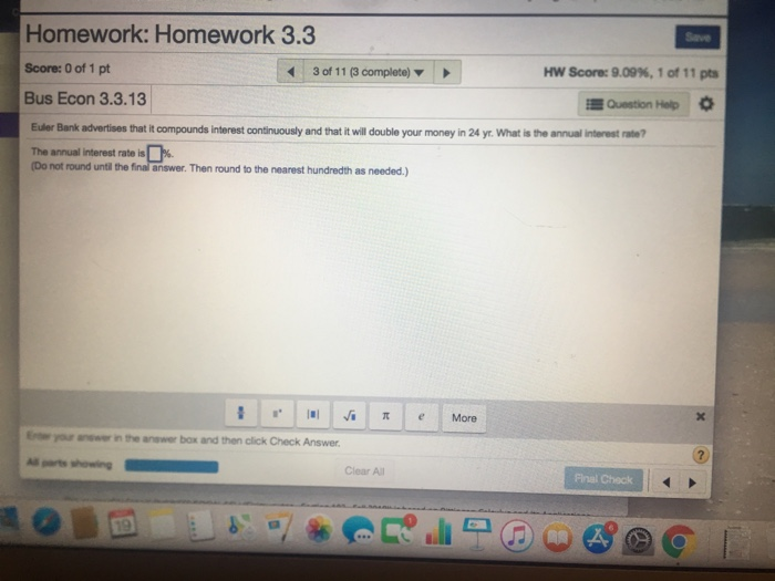 Solved Homework Homework 3 3 Save Score 0 Of 1 Pt Bus Econ