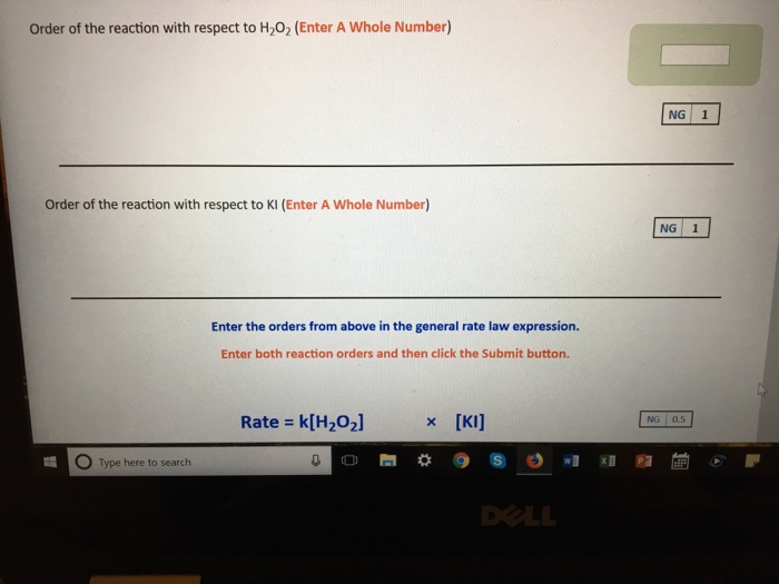 Solved H202 (mL) (H20,] After Mixing (KI] After Mixing (M) | Chegg.com