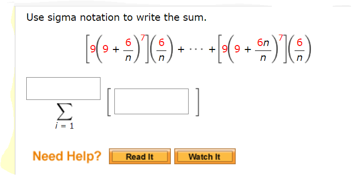 Solved Use sigma notation to write the sum.Need Help? | Chegg.com Solved Use sigma notation to write the sum.Need Help? | Chegg.com