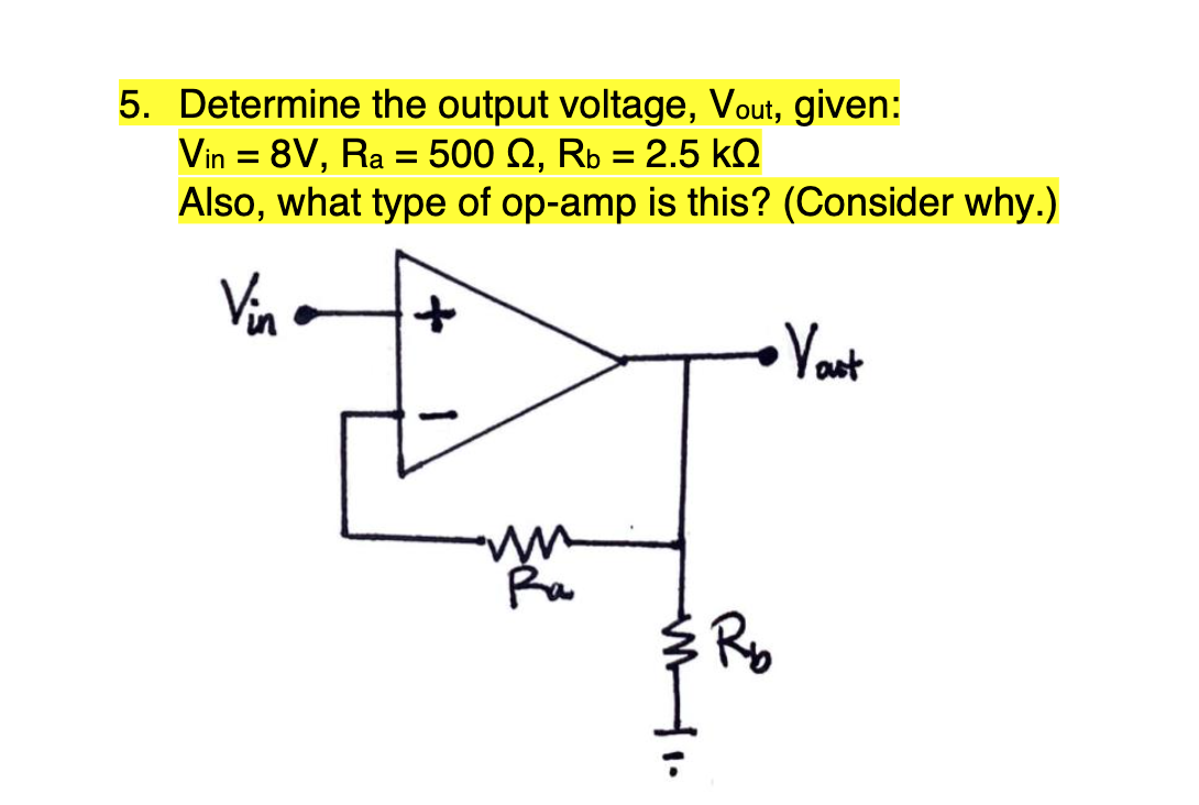 Solved 5. Determine the output voltage, Vout, given: Vin = | Chegg.com Solved 5. Determine the output voltage, Vout, given: Vin = | Chegg.com