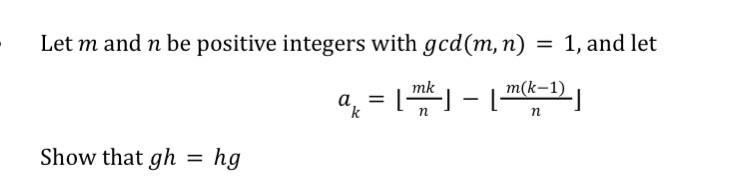 Solved Let m and n be positive integers with gcd(m,n)=1, and | Chegg.com Solved Let m and n be positive integers with gcd(m,n)=1, and | Chegg.com