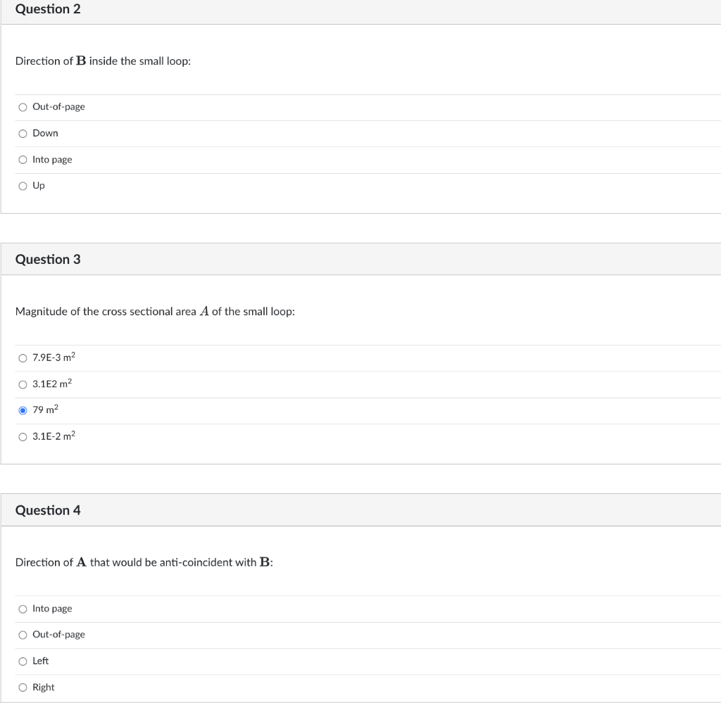 Solved A small circular loop of wire of radius 5 cm and | Chegg.com