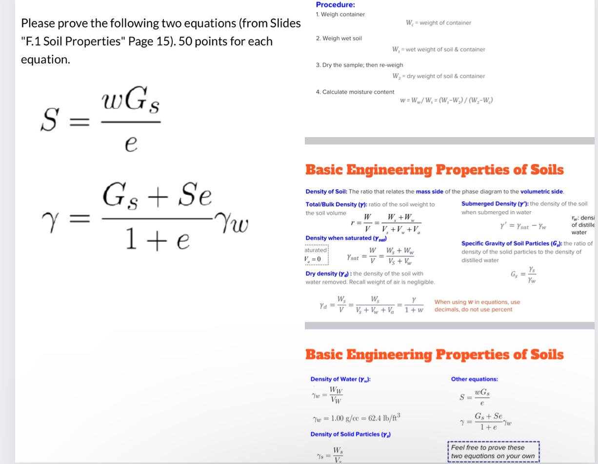 Solved Please prove the following two equations (from Slides | Chegg.com
