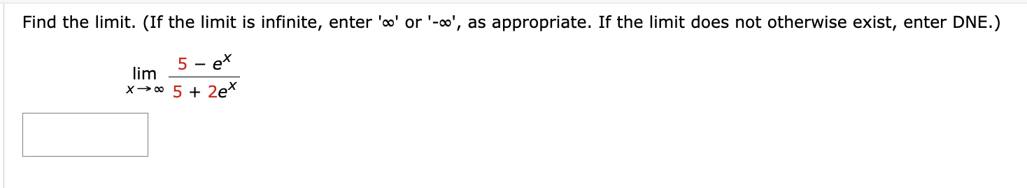 Solved Find the limit. (If the limit is infinite, enter ' ∞ | Chegg.com
