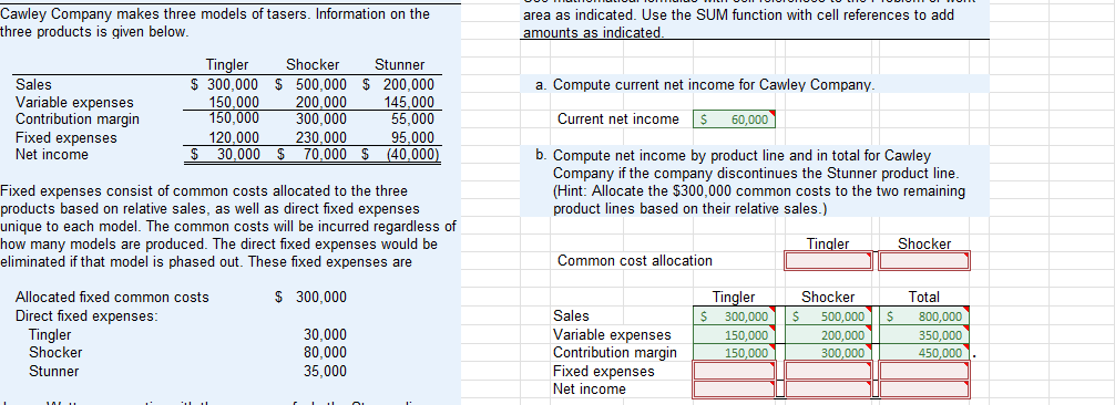 Solved Cawley Company makes three models of tasers. | Chegg.com
