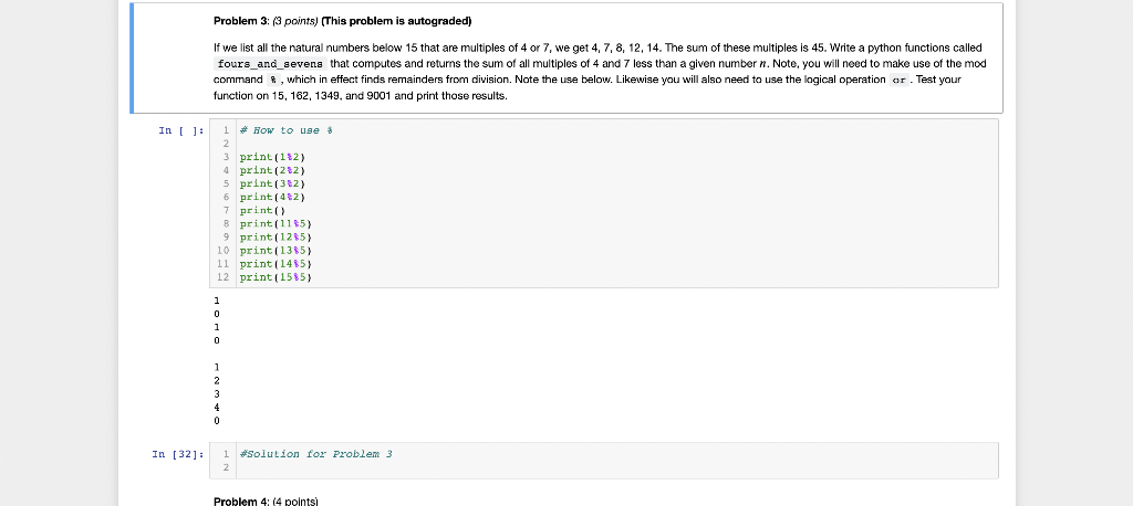 Solved Problem 3: (3 points) (This problem is autograded) If | Chegg.com