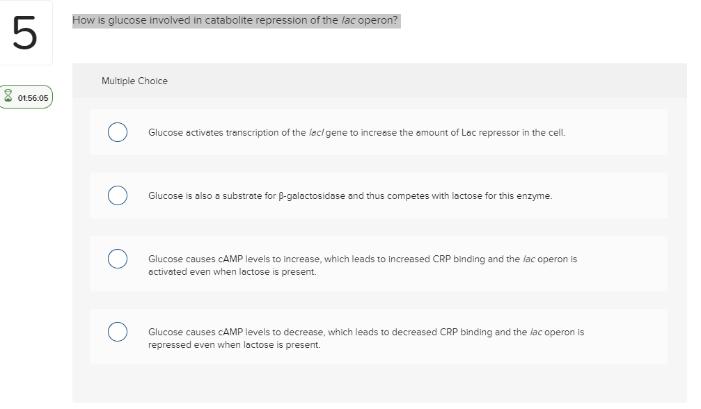 Solved How is glucose involved in catabolite repression of | Chegg.com