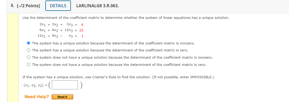 Solved liner algebra please answer both of the question will | Chegg.com