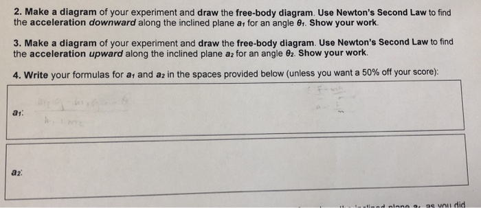 Solved Show steps to find a formula for a1 and a2 using the | Chegg.com