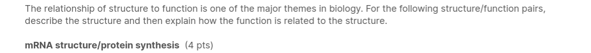 Solved The relationship of structure to function is one of | Chegg.com
