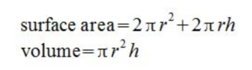 Solved 22. Find the SA:V ratio for a cylinder with the | Chegg.com