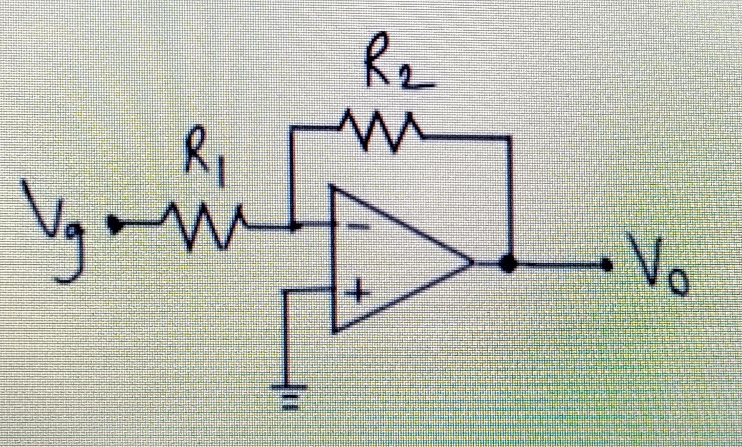 Solved In the above circuit, the operational amplifier gain | Chegg.com