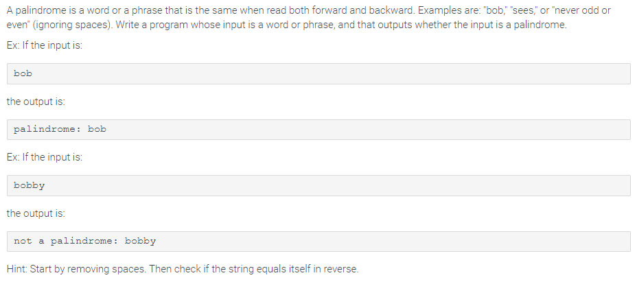 [solved] Phyton Please A Palindrome Is A Word Or A Phras