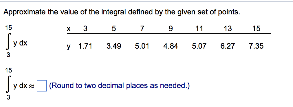 Solved Approximate the value of the integral defined by the | Chegg.com