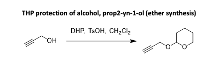 Solved THP protection of alcohol, prop2-yn-1-ol (ether | Chegg.com