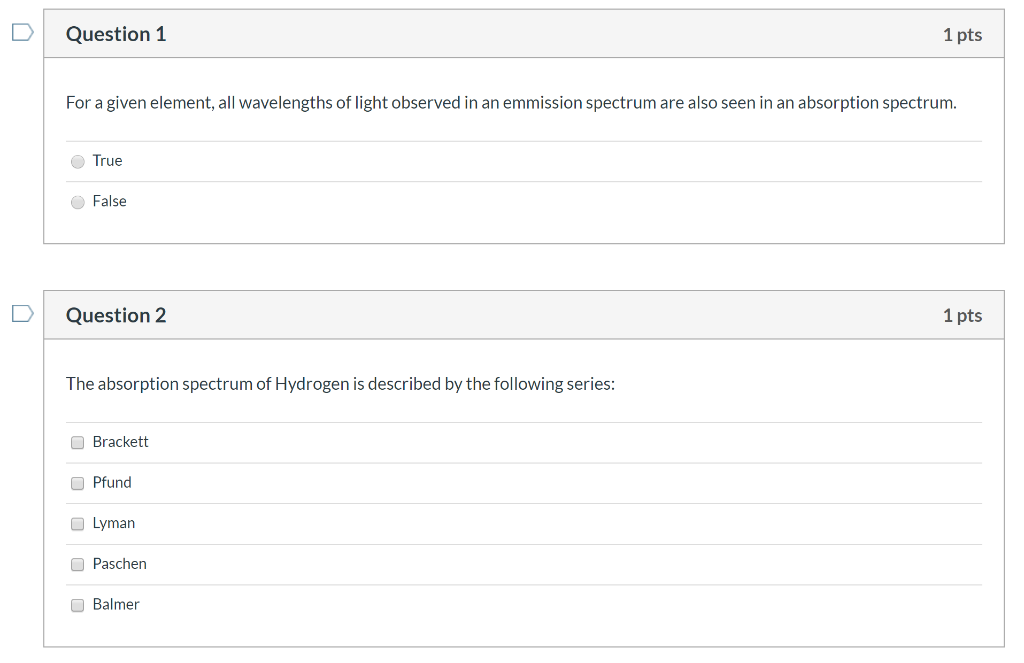 Solved Question 1 1 pts The results of an experiment with | Chegg.com