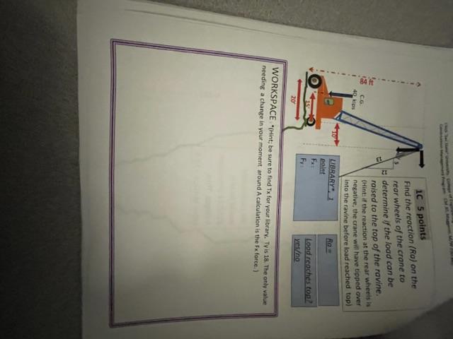 Solved 1C.5 points Find the reaction (Ro) on the rear wheels | Chegg.com