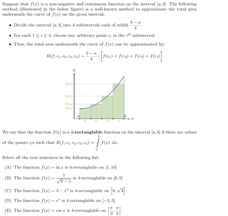 Solved Suppose that f(x) is a non-negative and continuous | Chegg.com