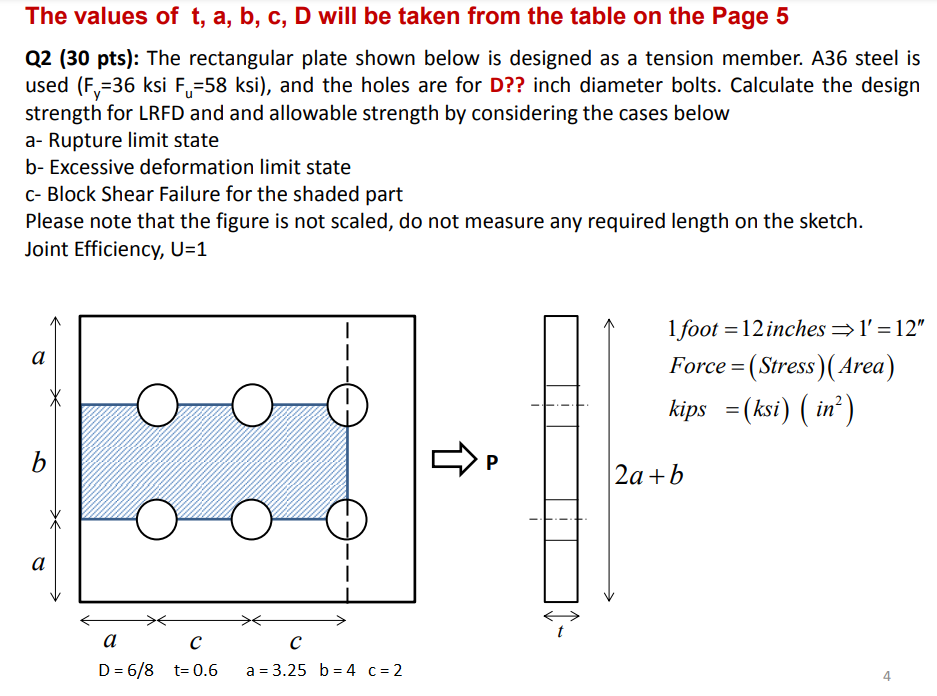 Solved The values of t, a, b, c, D will be taken from the | Chegg.com